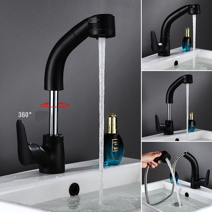 Height Adjustable Pull-out Sink Tap — vital gadget